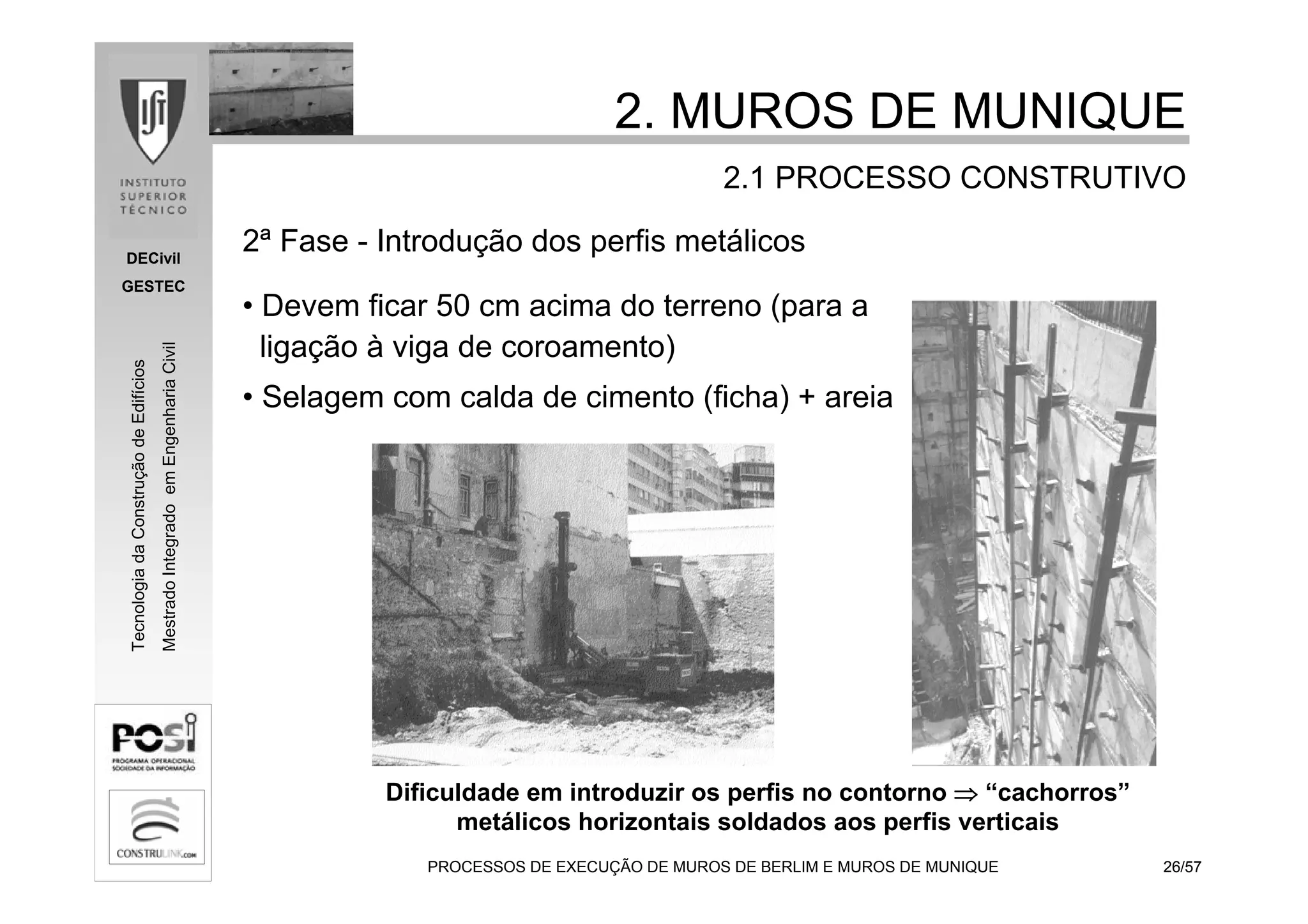 11 Execução de muros de Berlim e muros de Munique - 14ª e 15ª aulas ...