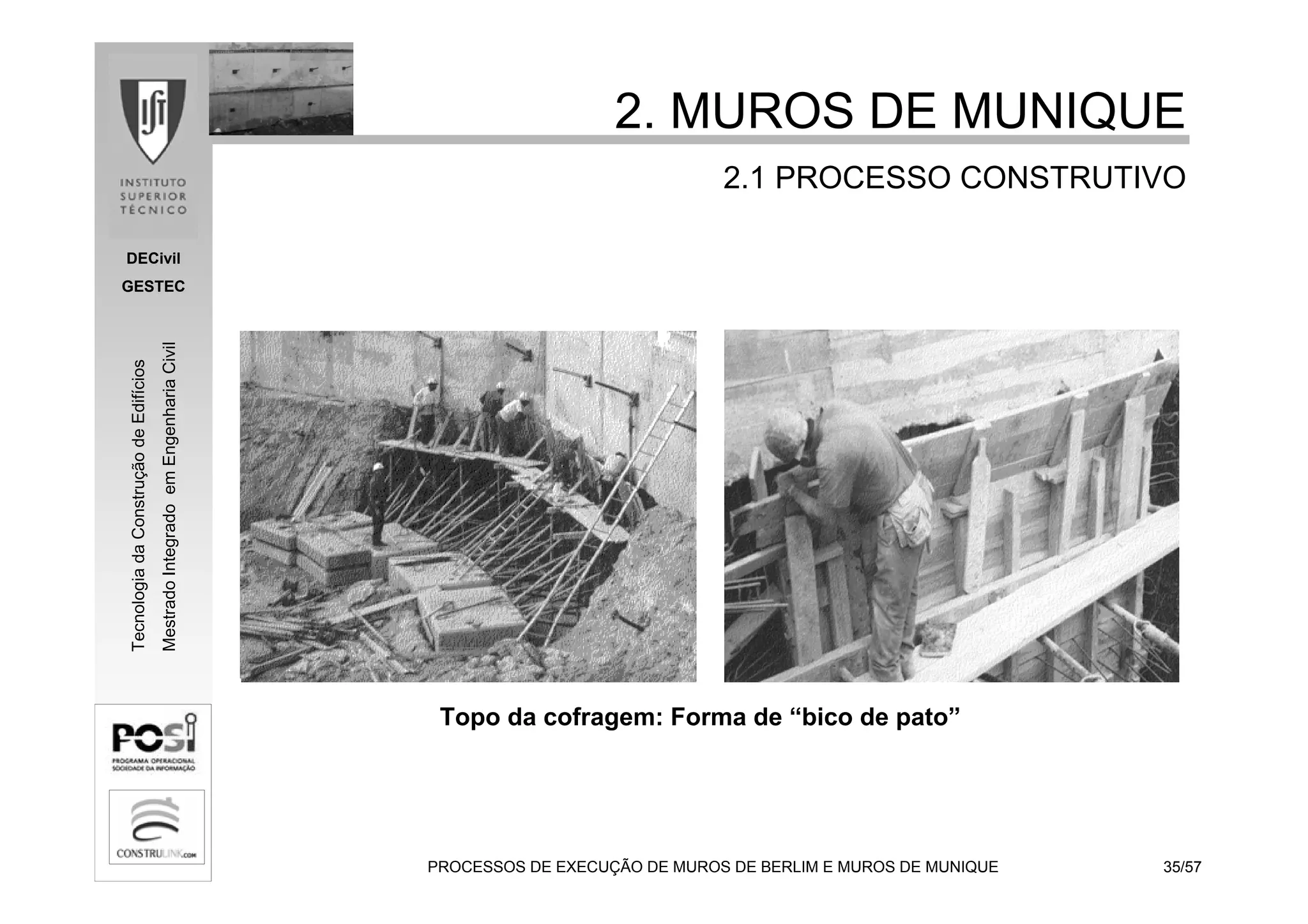 11 Execução de muros de Berlim e muros de Munique - 14ª e 15ª aulas ...