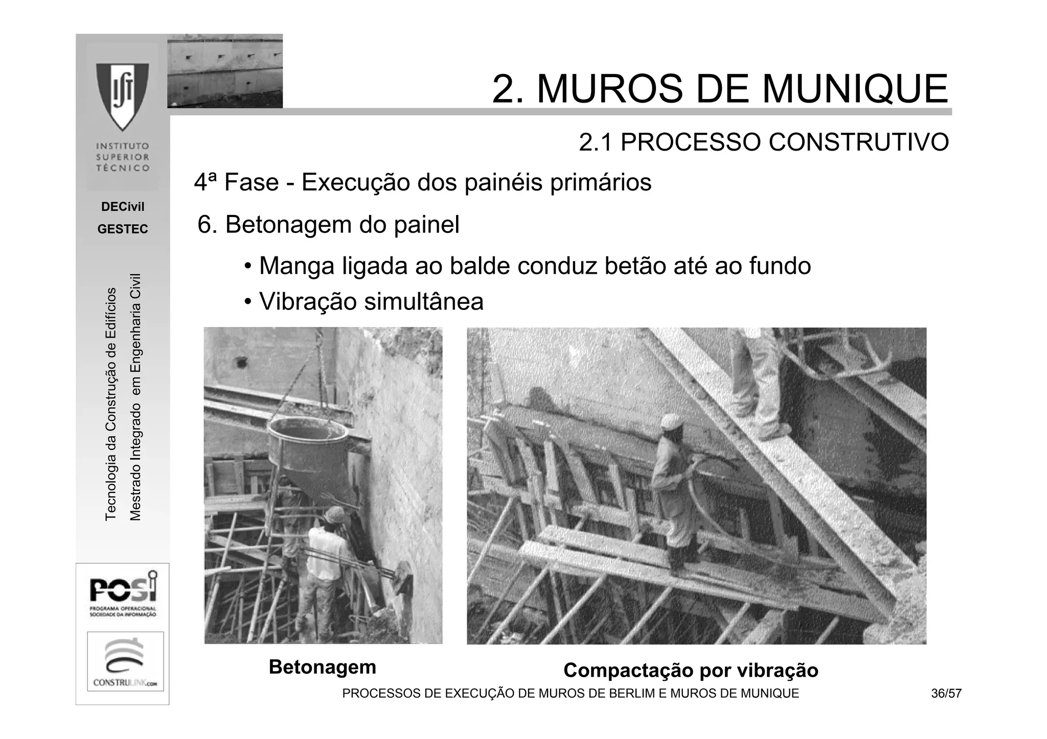 11 Execução de muros de Berlim e muros de Munique - 14ª e 15ª aulas ...