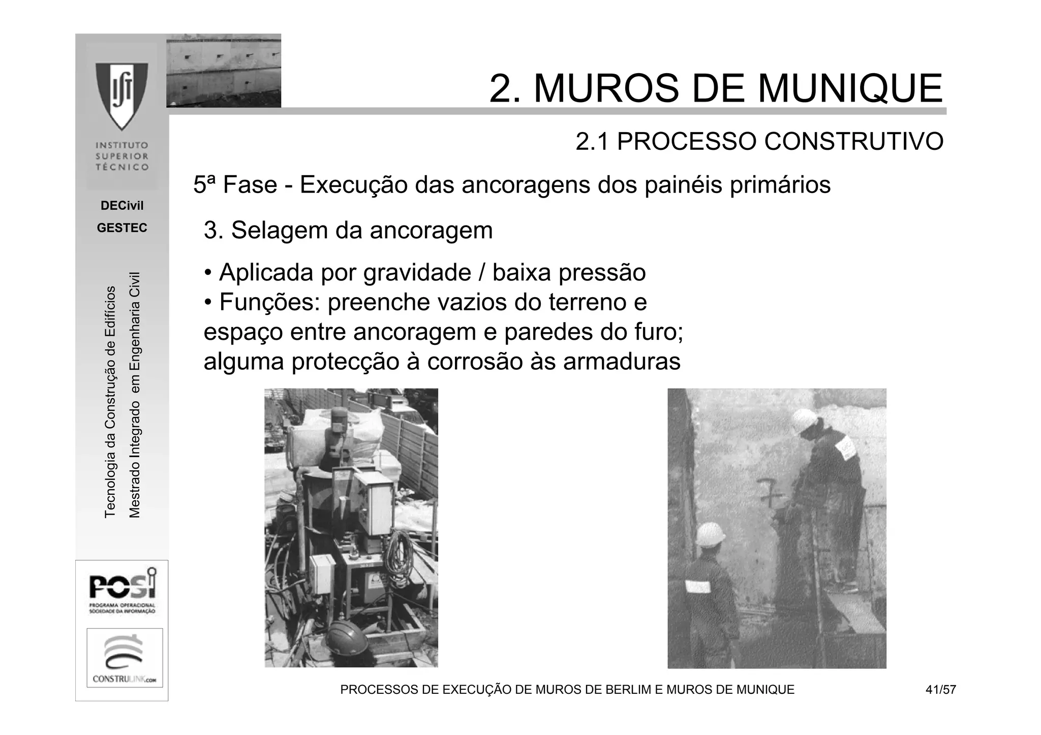 11 Execução de muros de Berlim e muros de Munique - 14ª e 15ª aulas ...