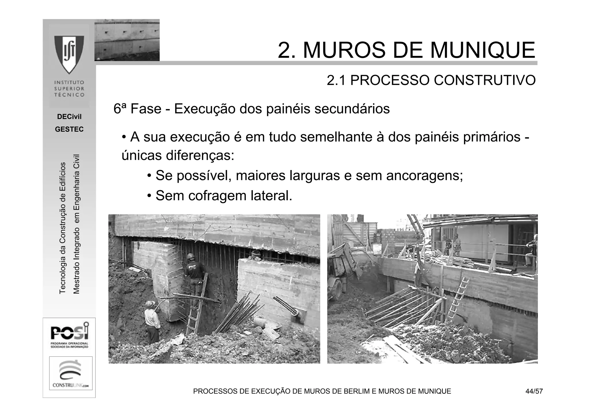 11 Execução de muros de Berlim e muros de Munique - 14ª e 15ª aulas ...