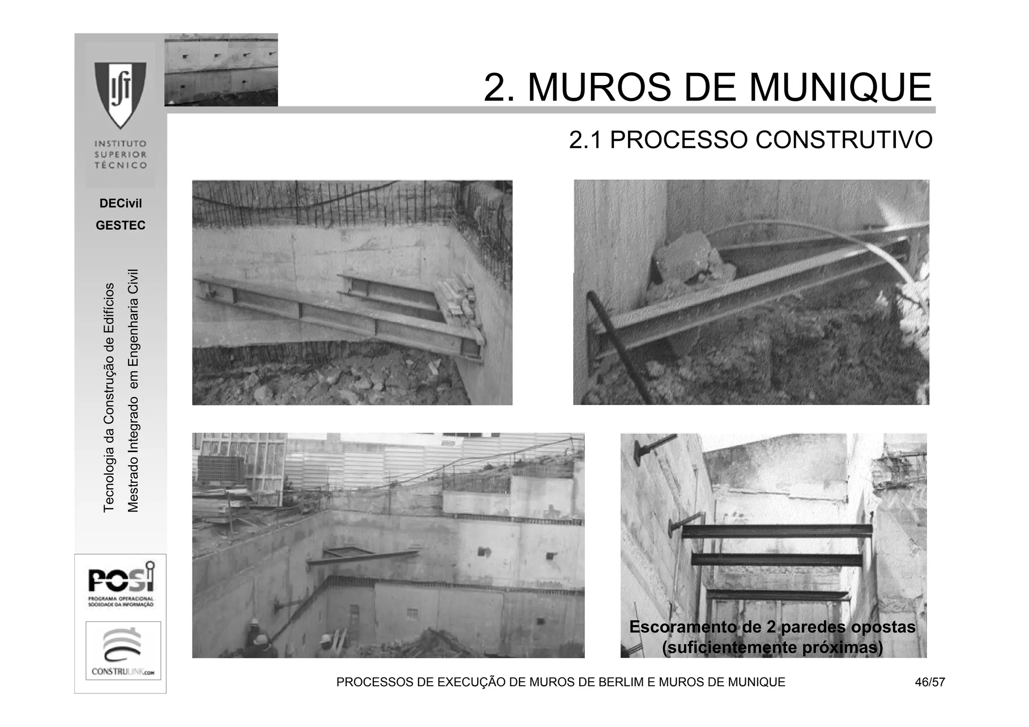 11 Execução de muros de Berlim e muros de Munique - 14ª e 15ª aulas ...