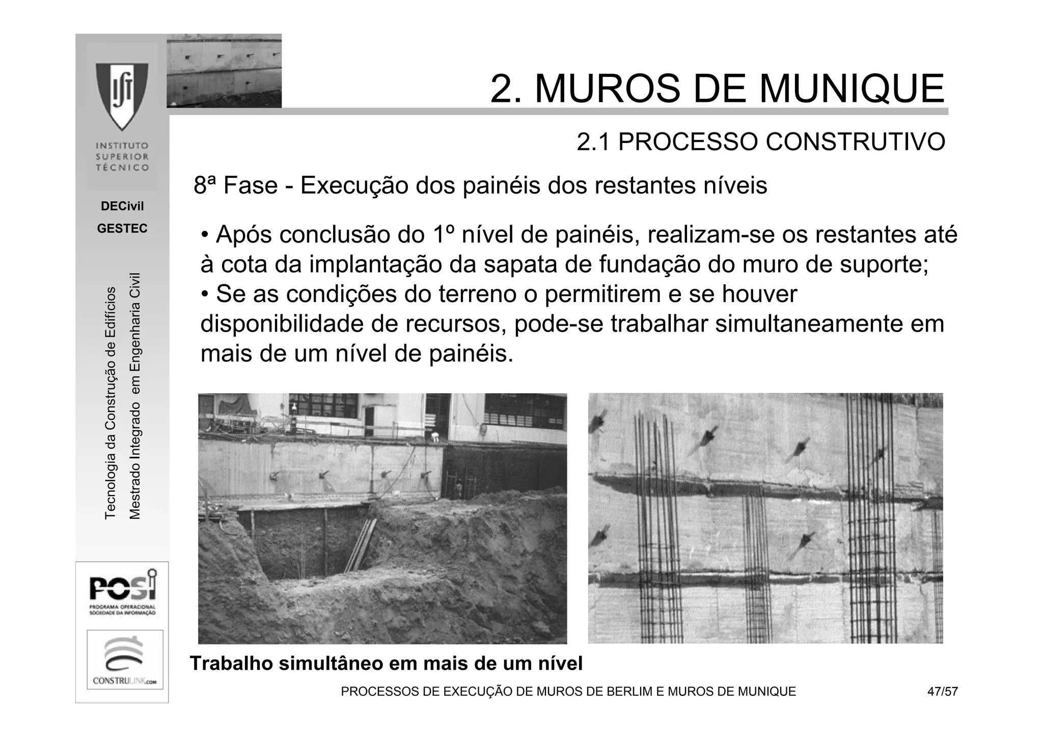 11 Execução de muros de Berlim e muros de Munique - 14ª e 15ª aulas ...
