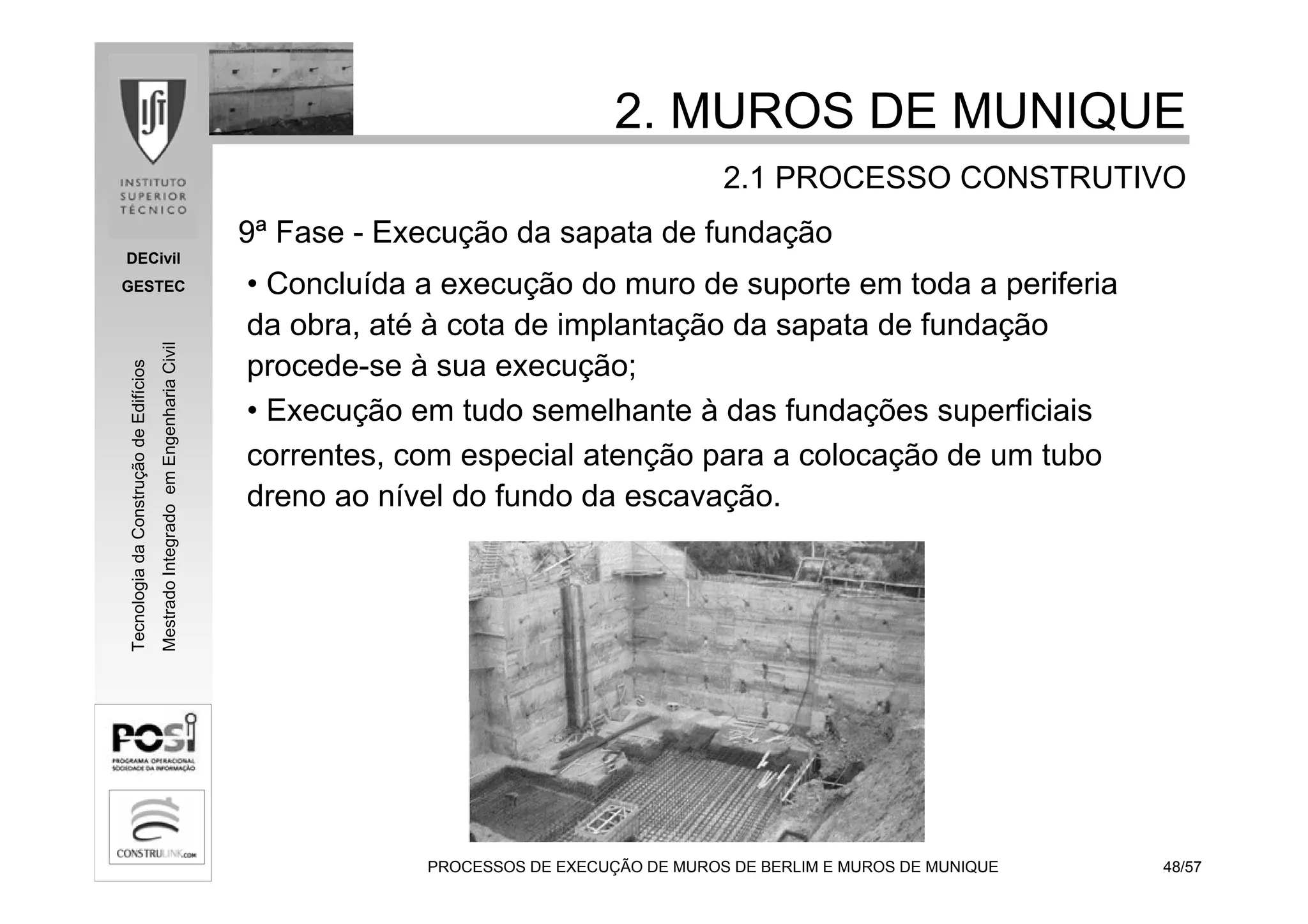 11 Execução de muros de Berlim e muros de Munique - 14ª e 15ª aulas ...