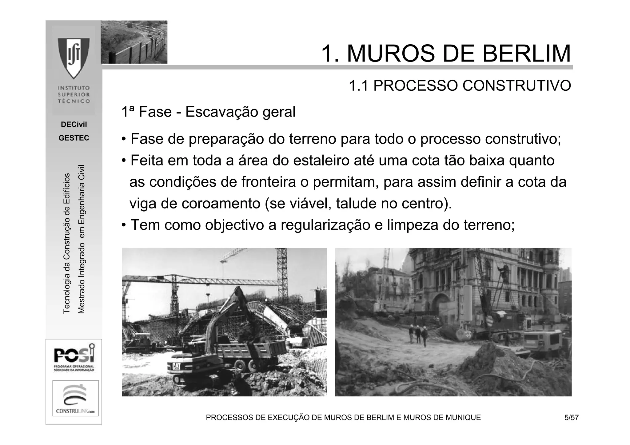 11 Execução de muros de Berlim e muros de Munique - 14ª e 15ª aulas ...