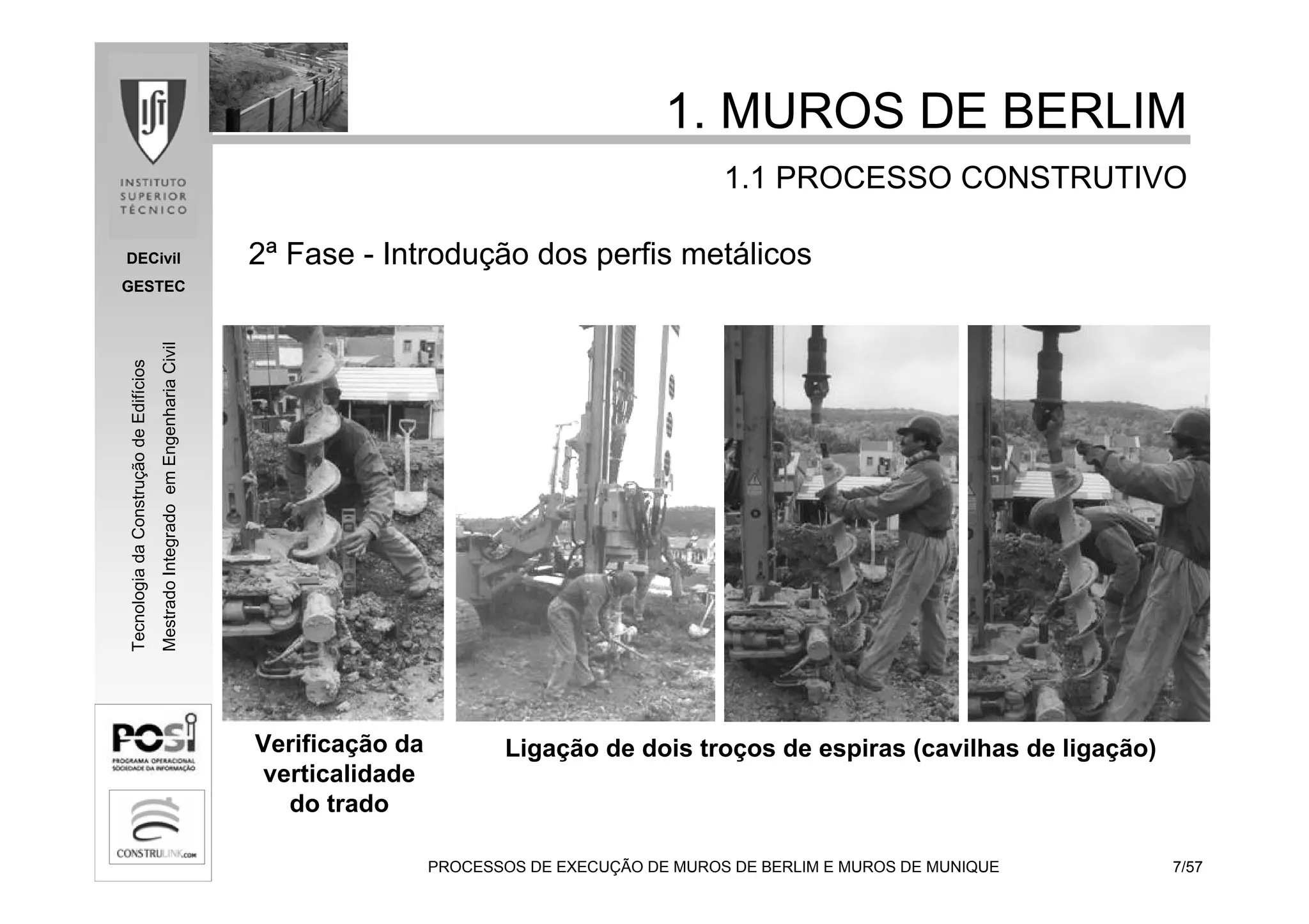 11 Execução de muros de Berlim e muros de Munique - 14ª e 15ª aulas ...