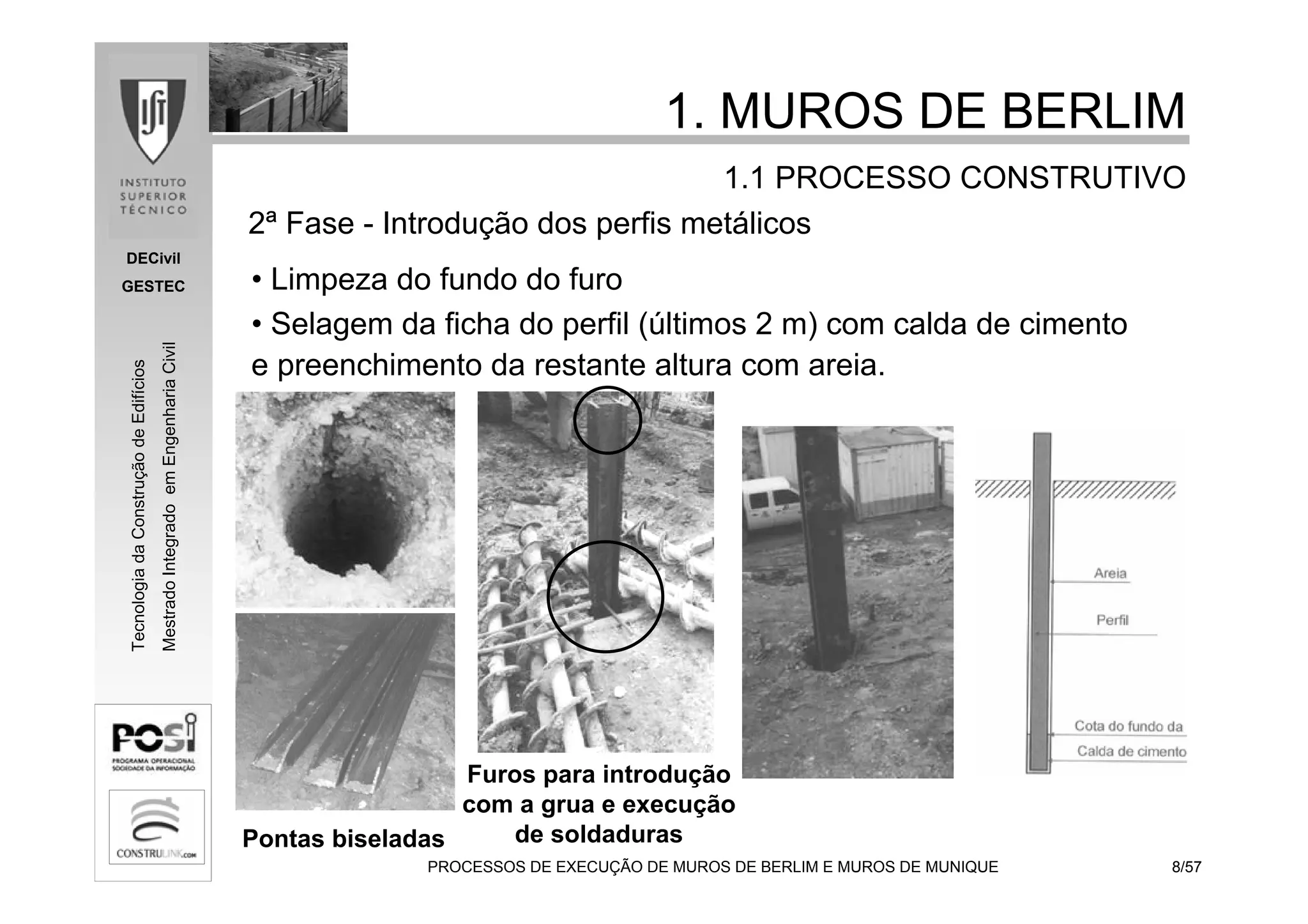 11 Execução de muros de Berlim e muros de Munique - 14ª e 15ª aulas ...