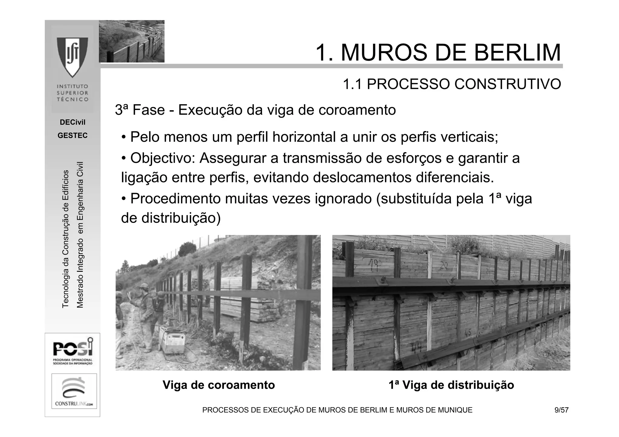 11 Execução de muros de Berlim e muros de Munique - 14ª e 15ª aulas ...