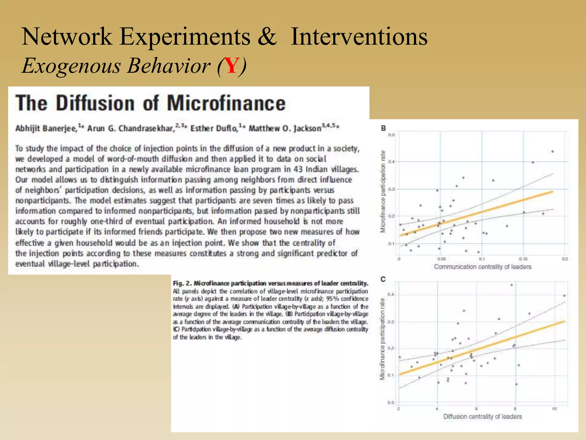 11 Network Experiments and Interventions (2016) | PPTX