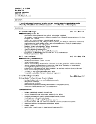 Cyndrika's Updated Resume | DOCX