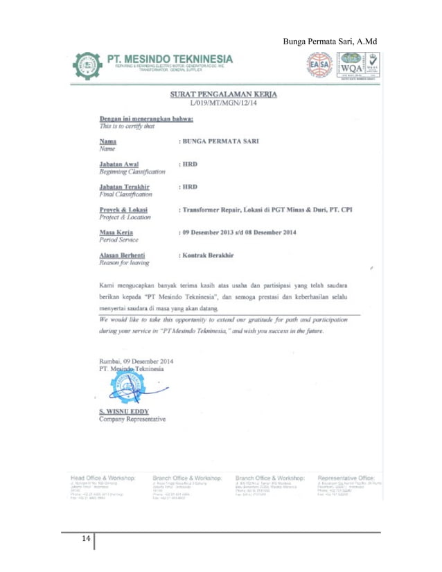 CV Bunga Permata Sari | PDF