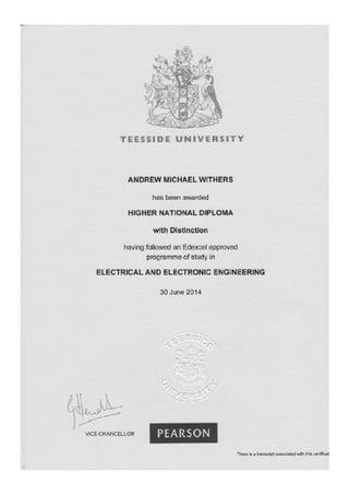 HND Electrical Electronic Engineering.. | PDF
