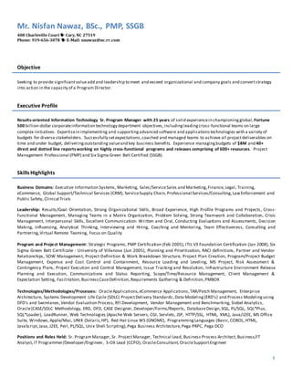 Nisfan Nawaz Resume | PDF