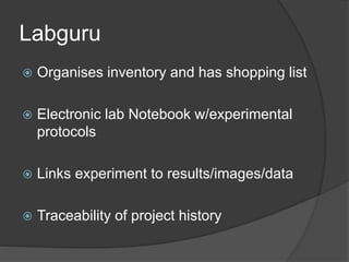 Lab Management software | PPT