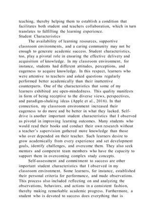 11Factors that Affect the Teaching and Learning Process | DOCX