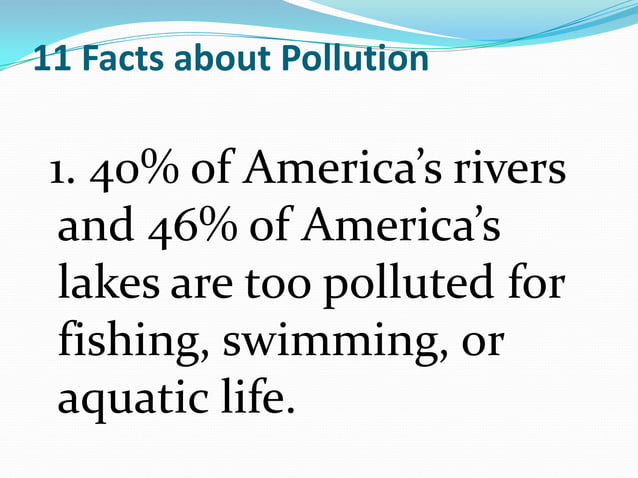 11 facts about pollution | PPT