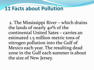 11 facts about pollution | PPTX