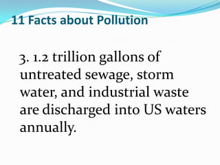 11 facts about pollution | PPTX