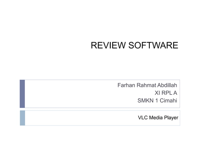 Review VLC Media Player + SDLC | PPT