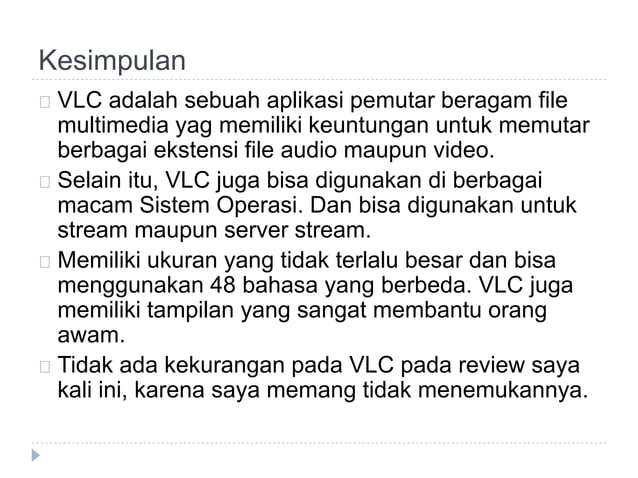 Review VLC Media Player + SDLC | PPT
