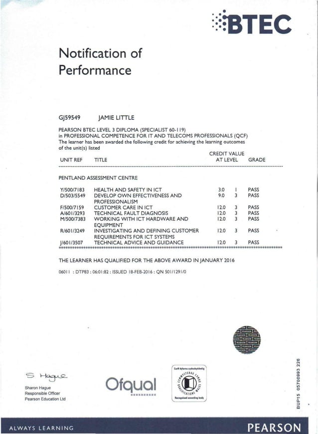 BTEC IT-Telecoms | PDF