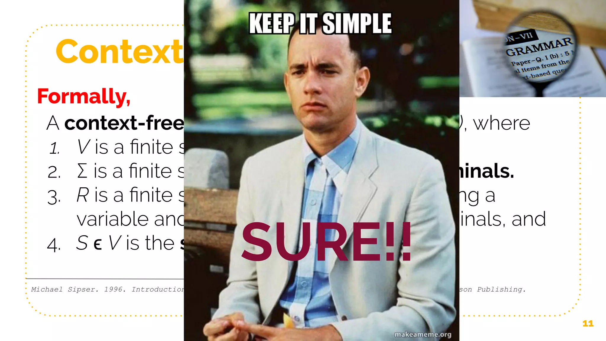 Context Free Grammar | PPT