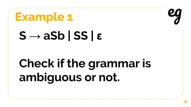 Context Free Grammar | PPT