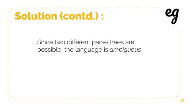 Context Free Grammar | PPT