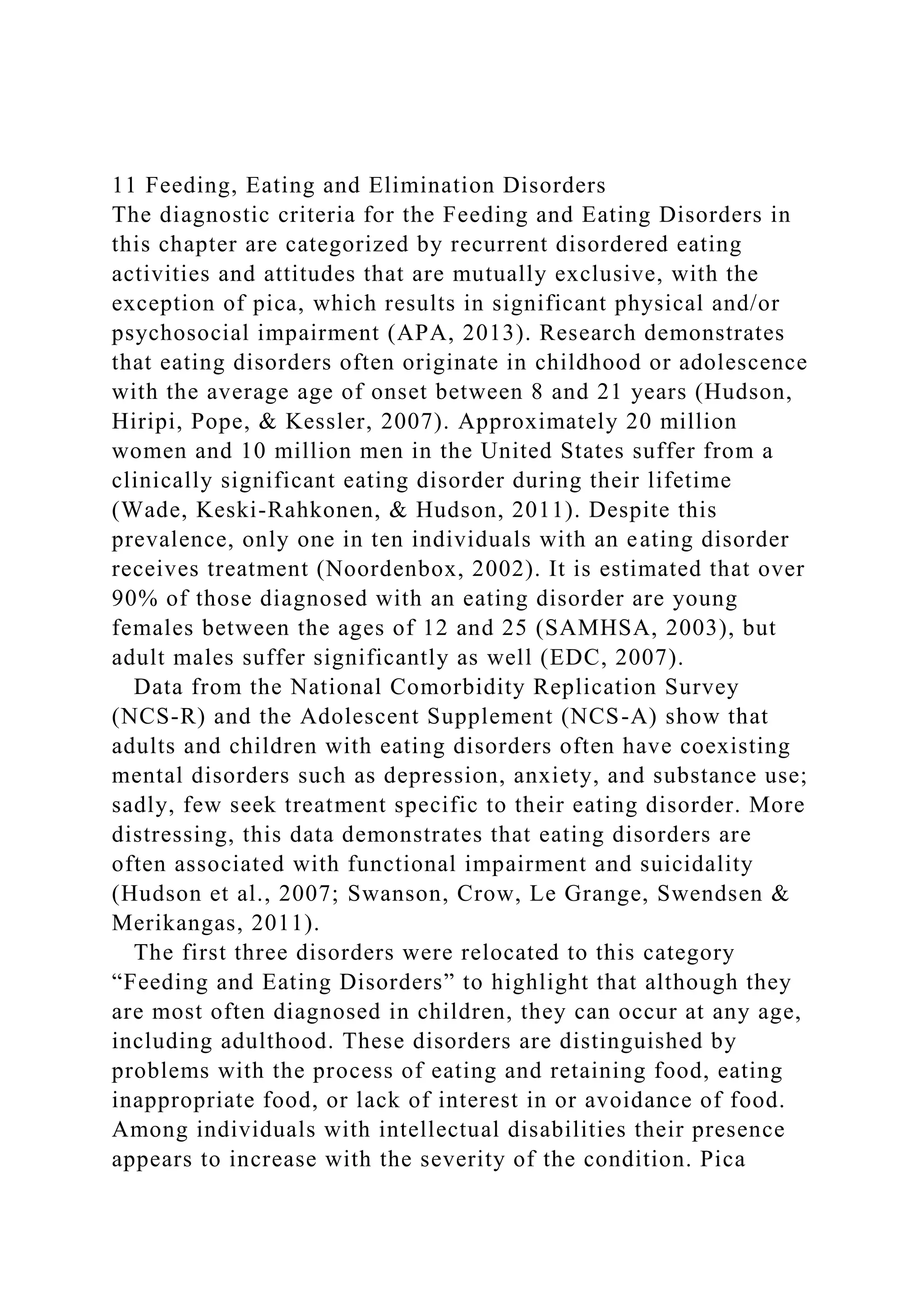 11 Feeding, Eating and Elimination DisordersThe diagnostic crite.docx