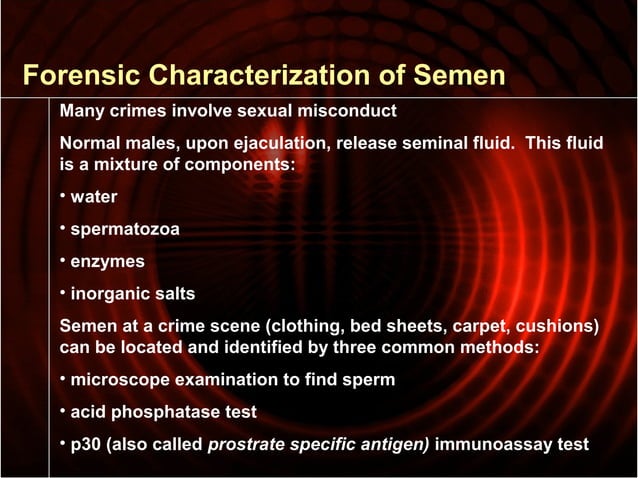 11 f forensic serology (student version) | PPT