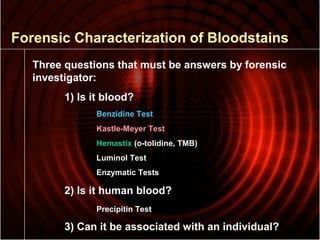 11 f forensic serology (student version) | PPT