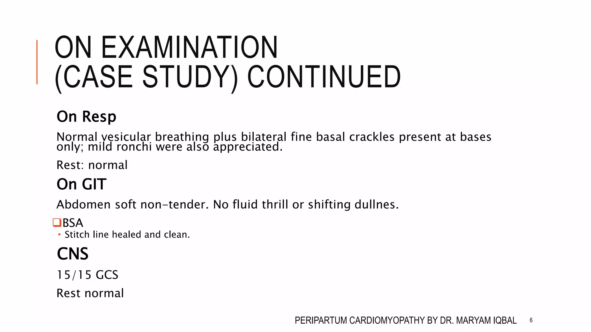 PERIPARTUM CARDIOMYOPATHY by Dr Maryam Iqbal.pptx