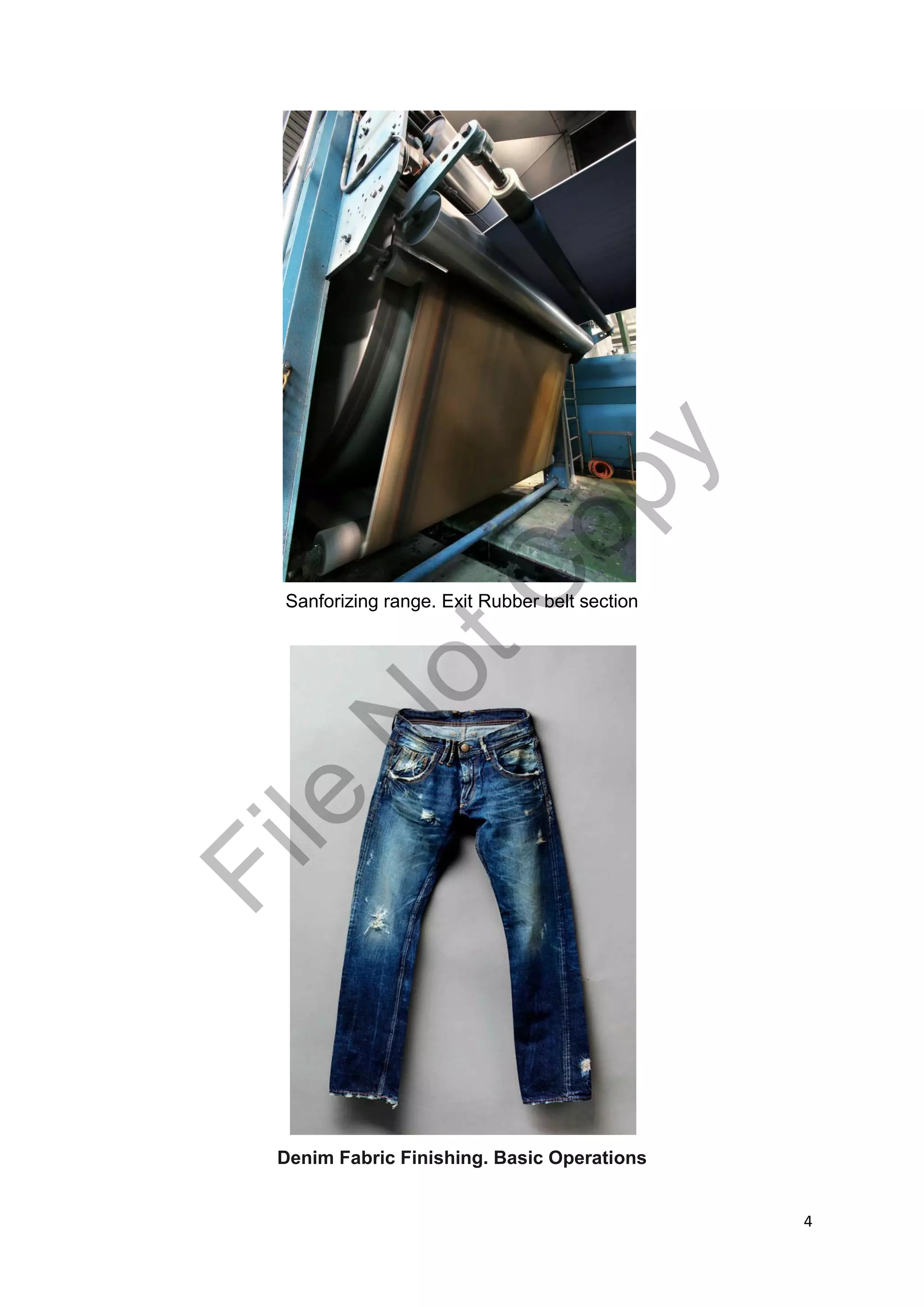 finishing process on denim fabric deepak | PDF