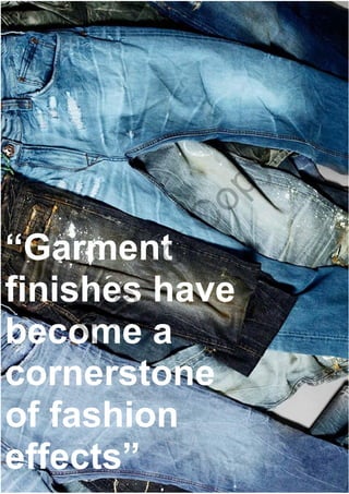 finishing process on denim fabric deepak | PDF