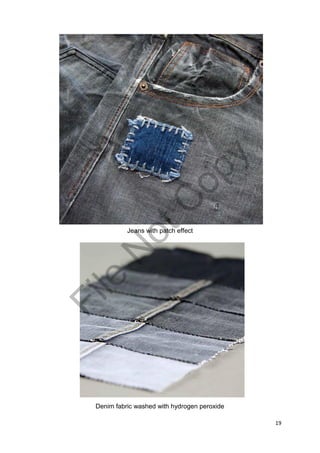 finishing process on denim fabric deepak | PDF
