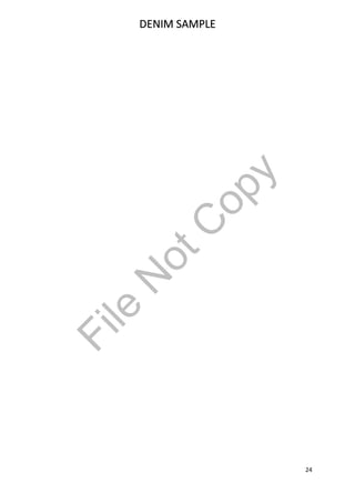 finishing process on denim fabric deepak | PDF