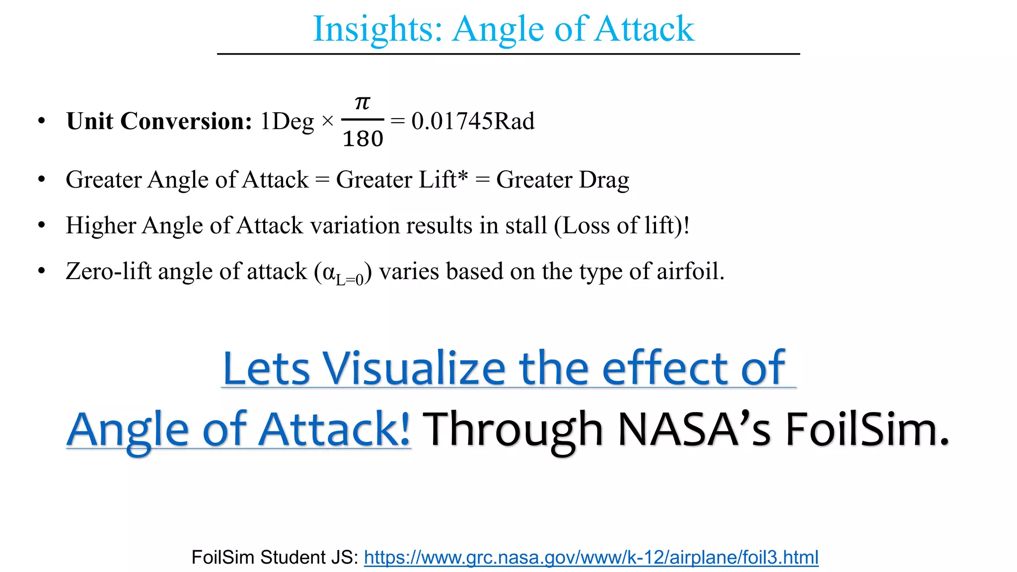 Angle of attack | Flight Mechanics | GATE Aerospace | PPTX