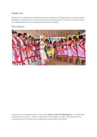 11 Folk Dances of Chhattisgarh - List here various folk dances | DOCX
