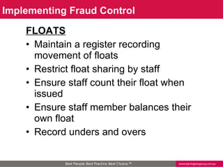 Controlling Fraud in Food & Beverage | PPT