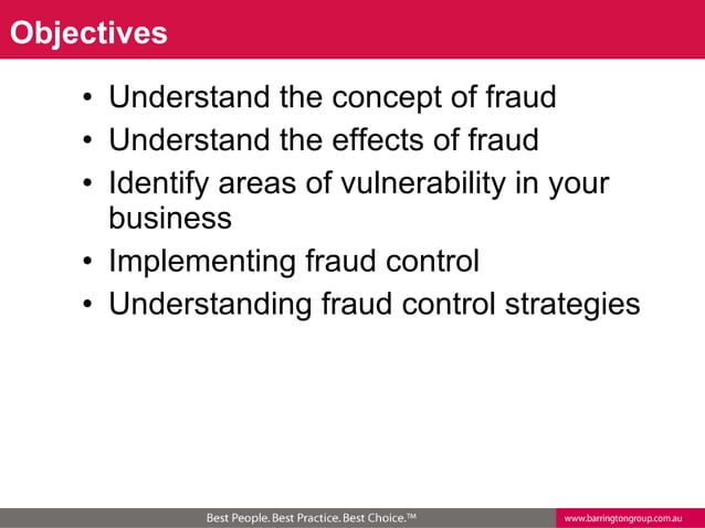 Controlling Fraud in Food & Beverage | PPT