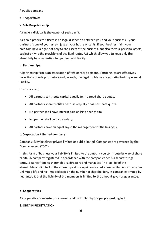 11 formalities for setting up a small business enterprise | PDF