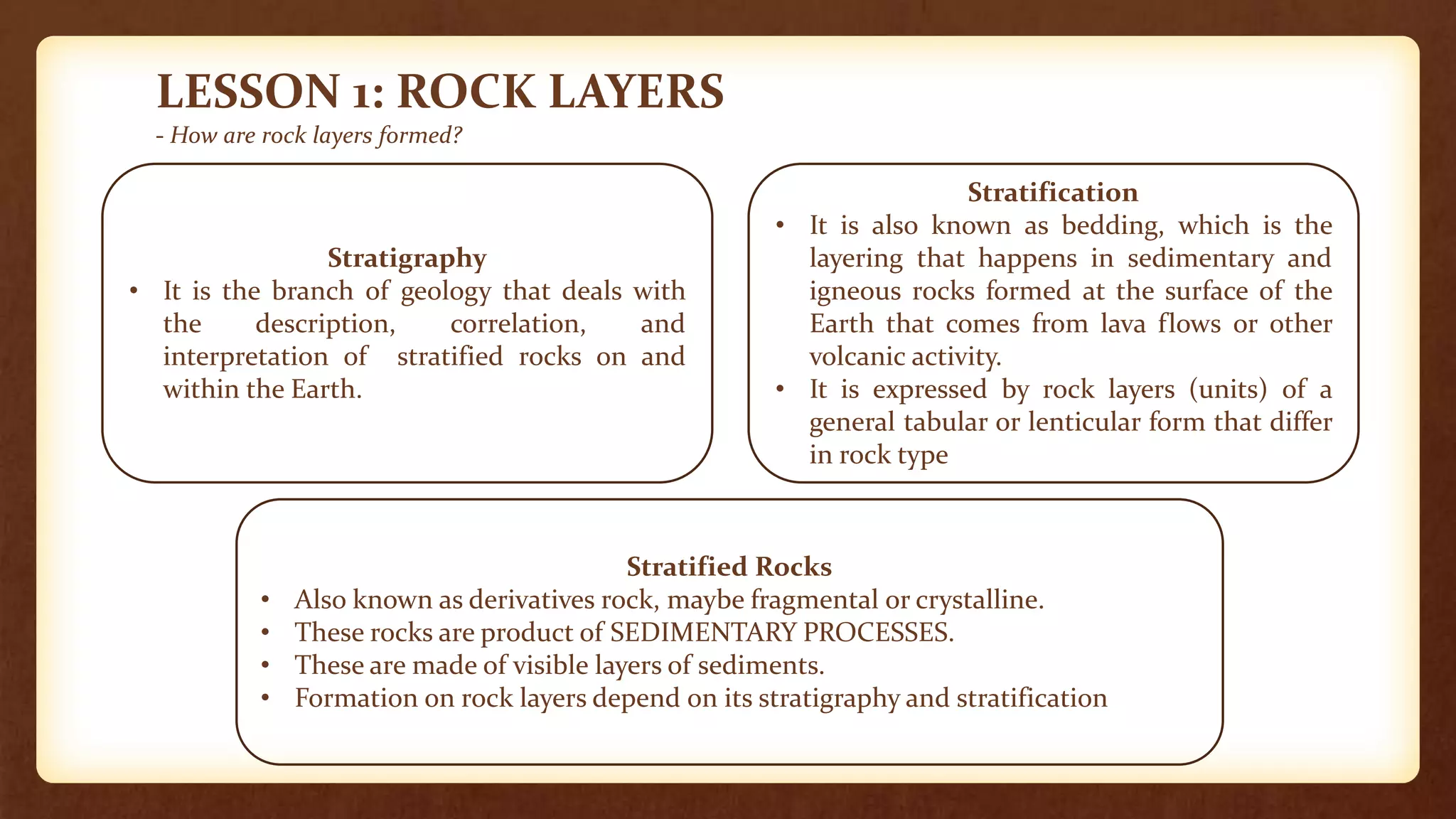 11 formation of rock layers | PPTX | Geology | Science