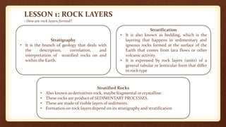 11 formation of rock layers | PPTX