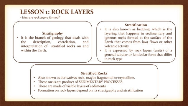 11 formation of rock layers | PPTX | Geology | Science