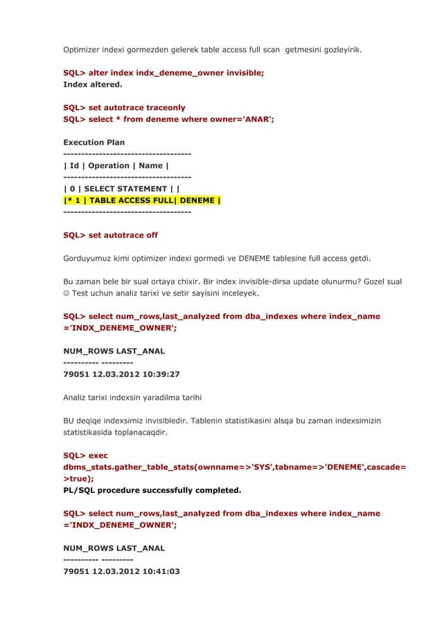 Oracle 11g Invisible Indexes | PDF