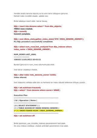 Oracle 11g Invisible Indexes | DOC