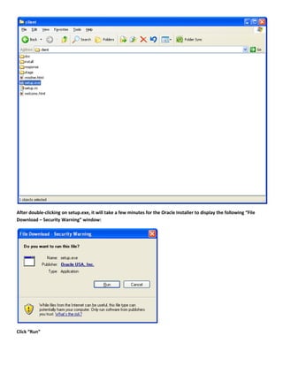 11g client install | PDF