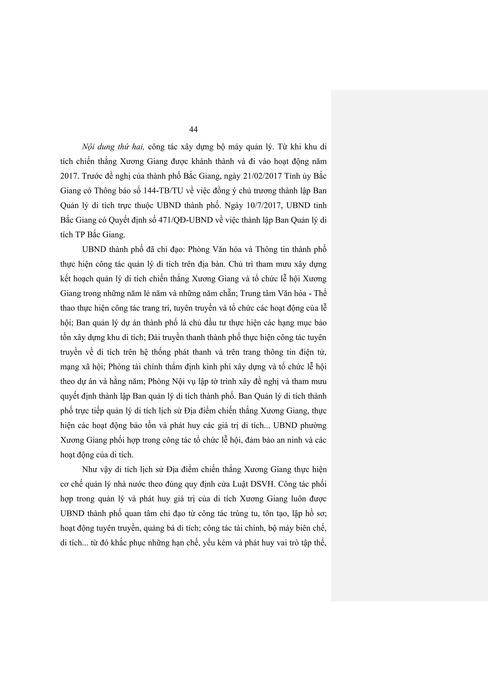 Đề tài: Di tích lịch sử Địa điểm chiến thắng Xương Giang, HOT, 9đ | PDF