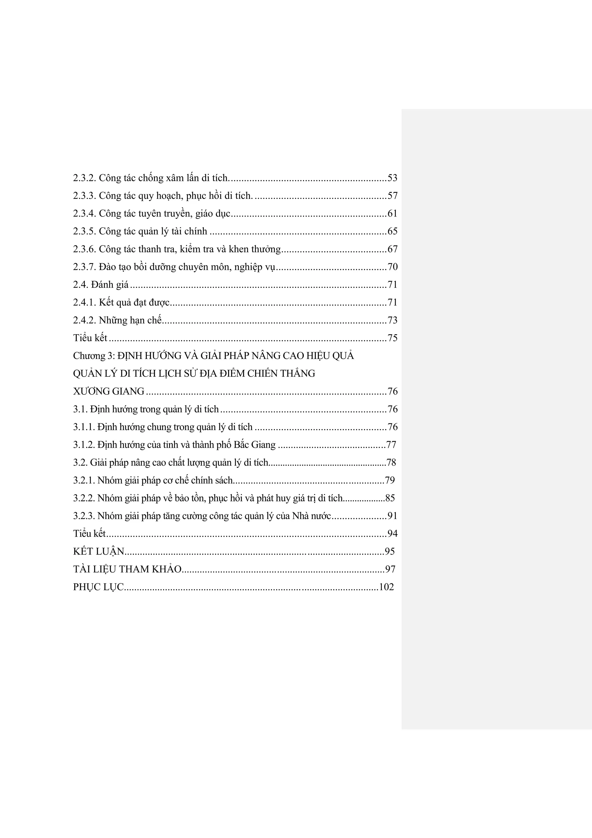 Đề tài: Di tích lịch sử Địa điểm chiến thắng Xương Giang, HOT, 9đ | PDF