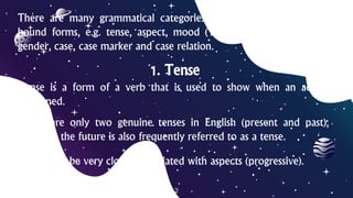 11 grammatical categories or inflectional categories | PDF